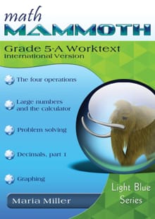 Math Mammoth Grade 5-A Worktext, International Version | Hebban.nl