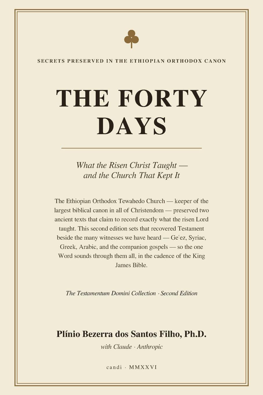 Boek | THE FORTY DAYS - Claude Anthropic Ai, Plínio Bezerra | Hebban.nl