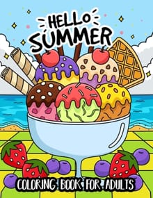 Hello Summer Coloring Book for Adults: (Easy Coloring Books | Hebban.nl